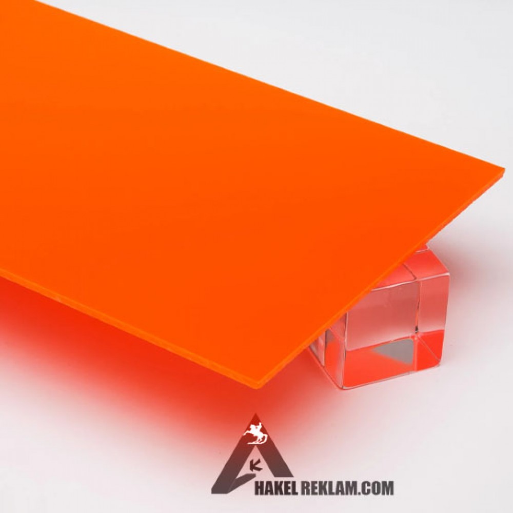 2.8mm Turuncu Pleksi Levha Turuncu Mika Levha